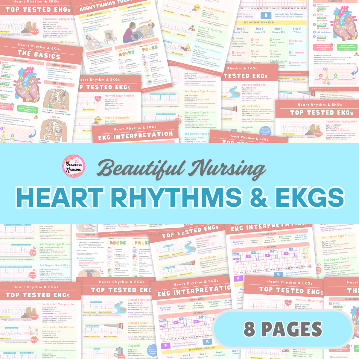 Heart Rhythm & EKG Bundle – BeautifulNursing