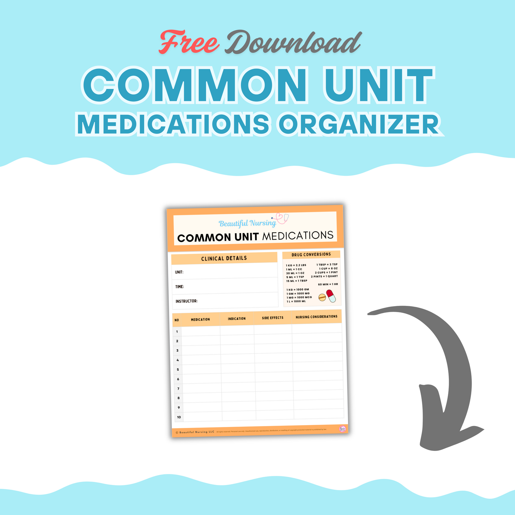 Ultimate Nursing Student Freebie Library: Cheat Sheets, Practice Packe ...