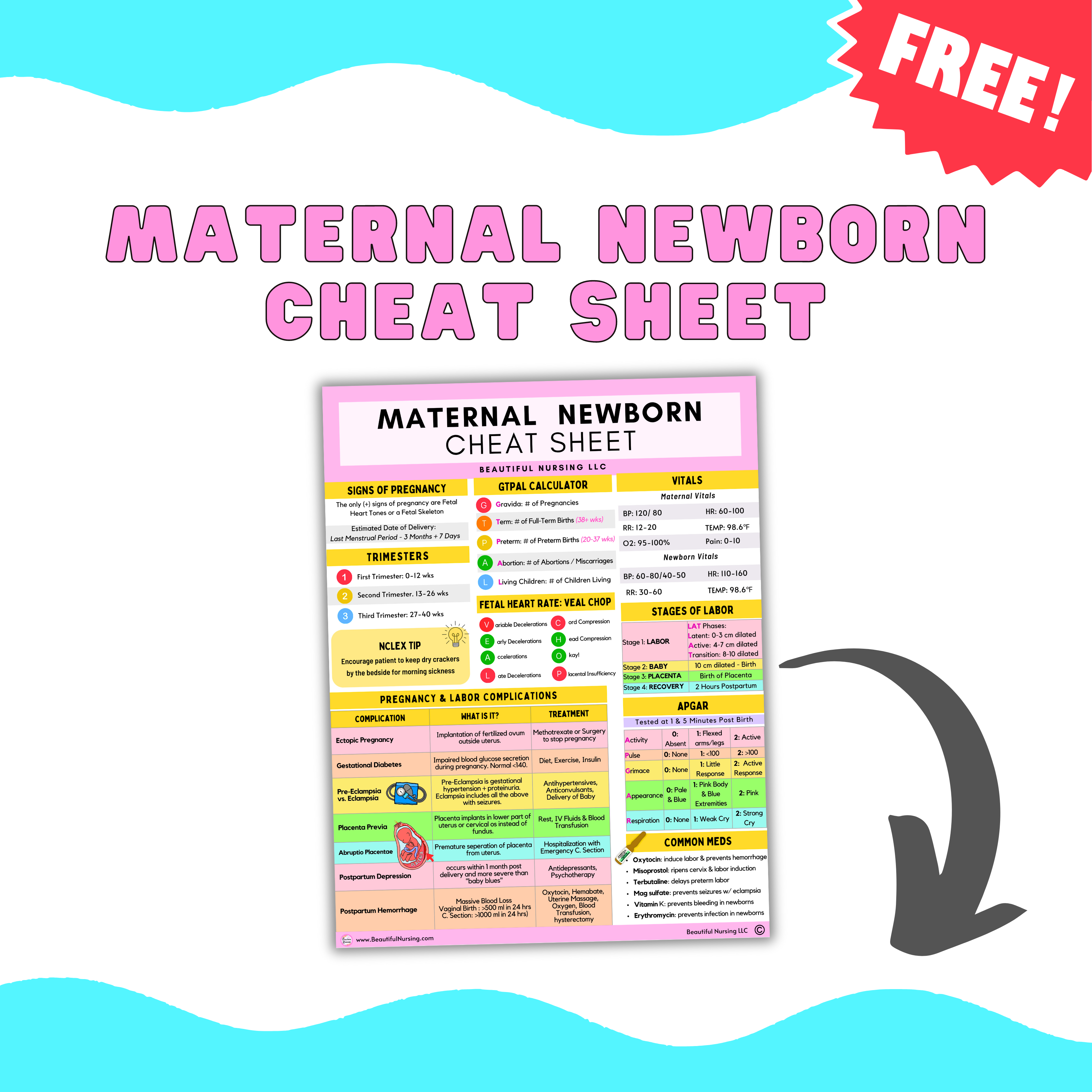 Maternal Newborn Cheat Sheet – BeautifulNursing