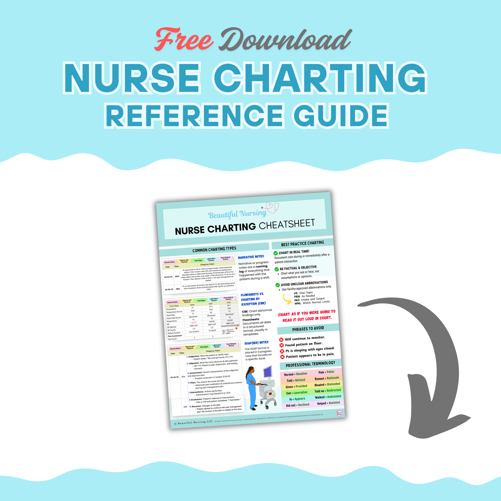 Ultimate Nursing Student Freebie Library: Cheat Sheets, Practice Packe ...