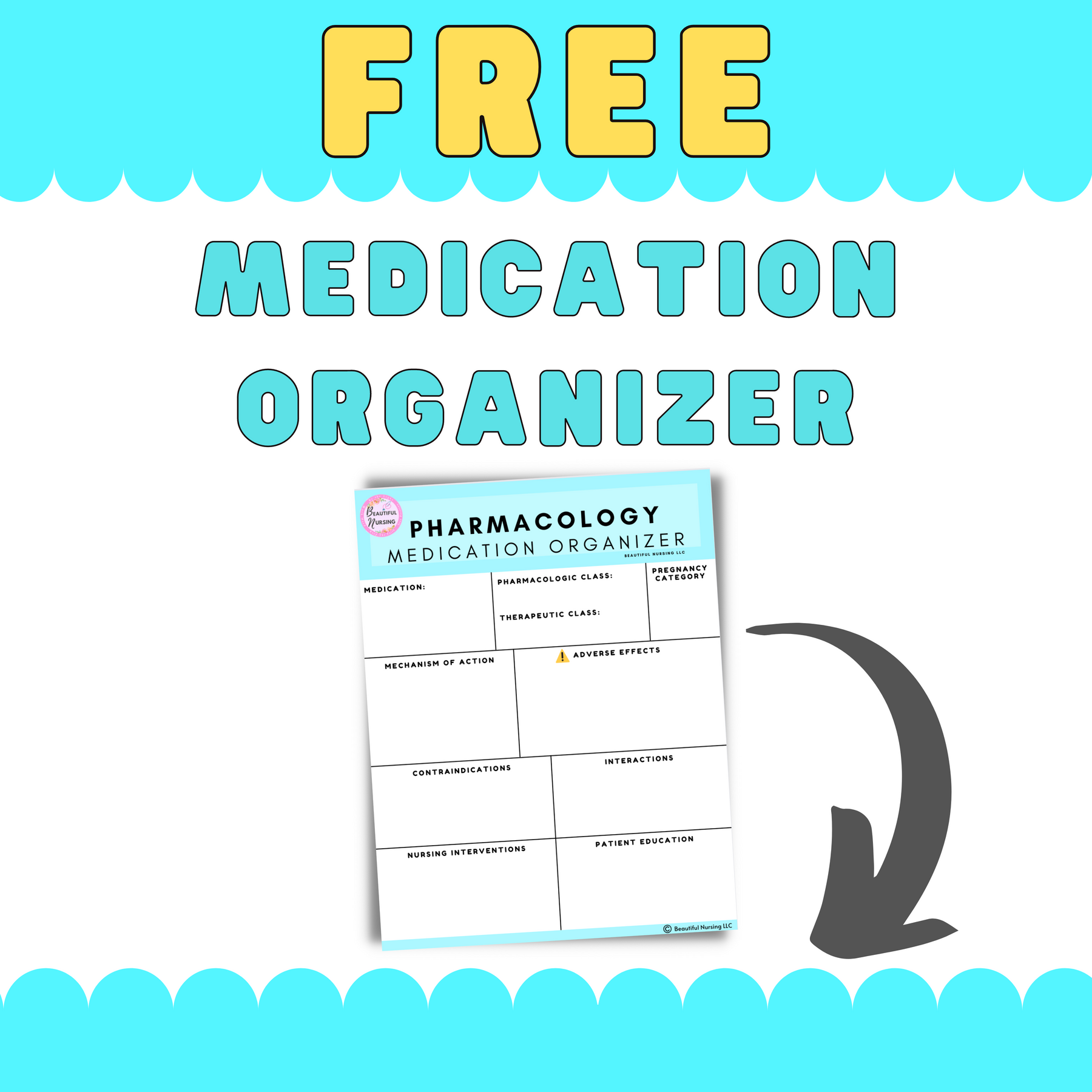 Pharmacology Medication Organizer – BeautifulNursing